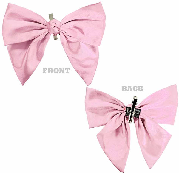 Blush Satin Bow Clip | Bridesmaid Favors | Coquette Bachelorette Party ...