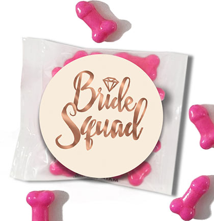 Bride Squad Pecker Mini Candy Pack | Bachelorette Party Candy | The ...