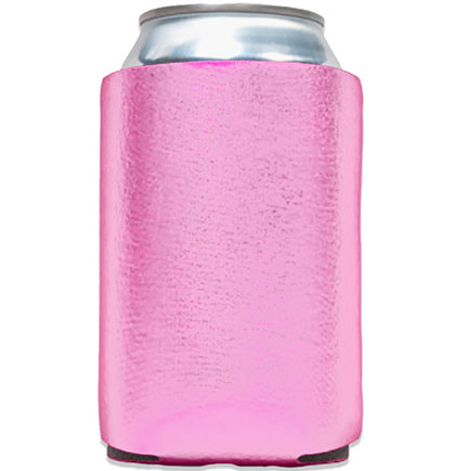 Light Pink Metallic Can Cover | Bridesmaid Koozies | Coquette ...