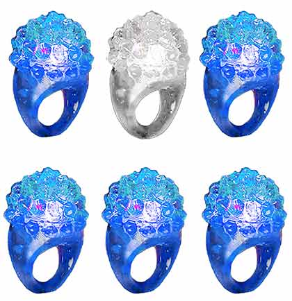 Blue Bumpy Light Up Ring | Bachelorette Favors | Mamma Mia Bach Party | The House of Bachelorette