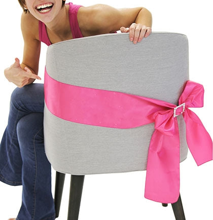 Satin Chair Scarf | Bridal Decorations | Bachelorette Party | The House ...