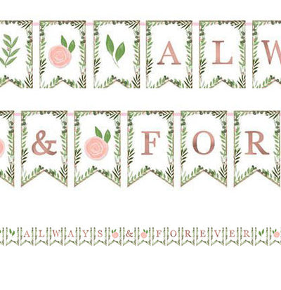 Always & Forever Pennant Banner | Bridal Shower Decorations | The House ...