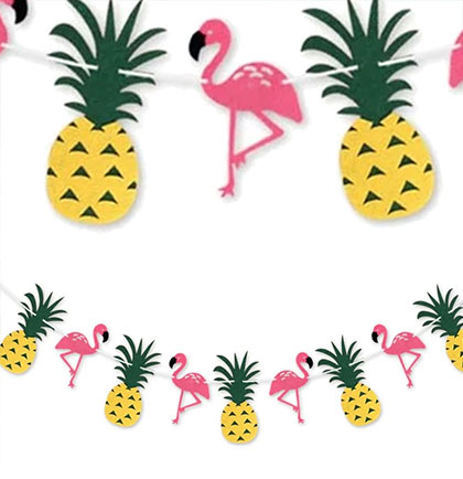 Pineapple & Flamingo Banner Kit | Bachelorette Party Decorations | The ...